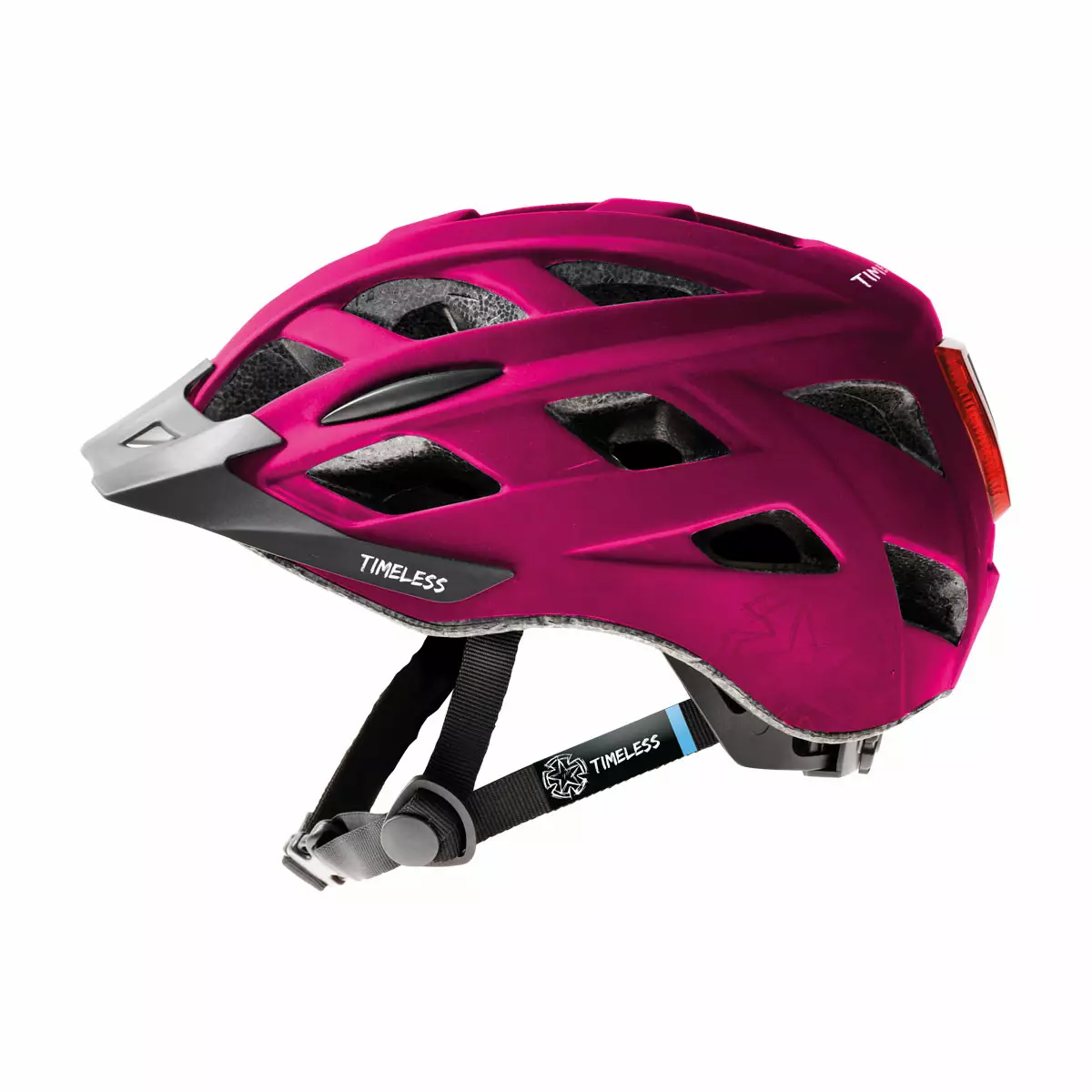 Pyöräilykypärä Timeless Fox punainen 54-59cm - valo ja säätöpanta ...