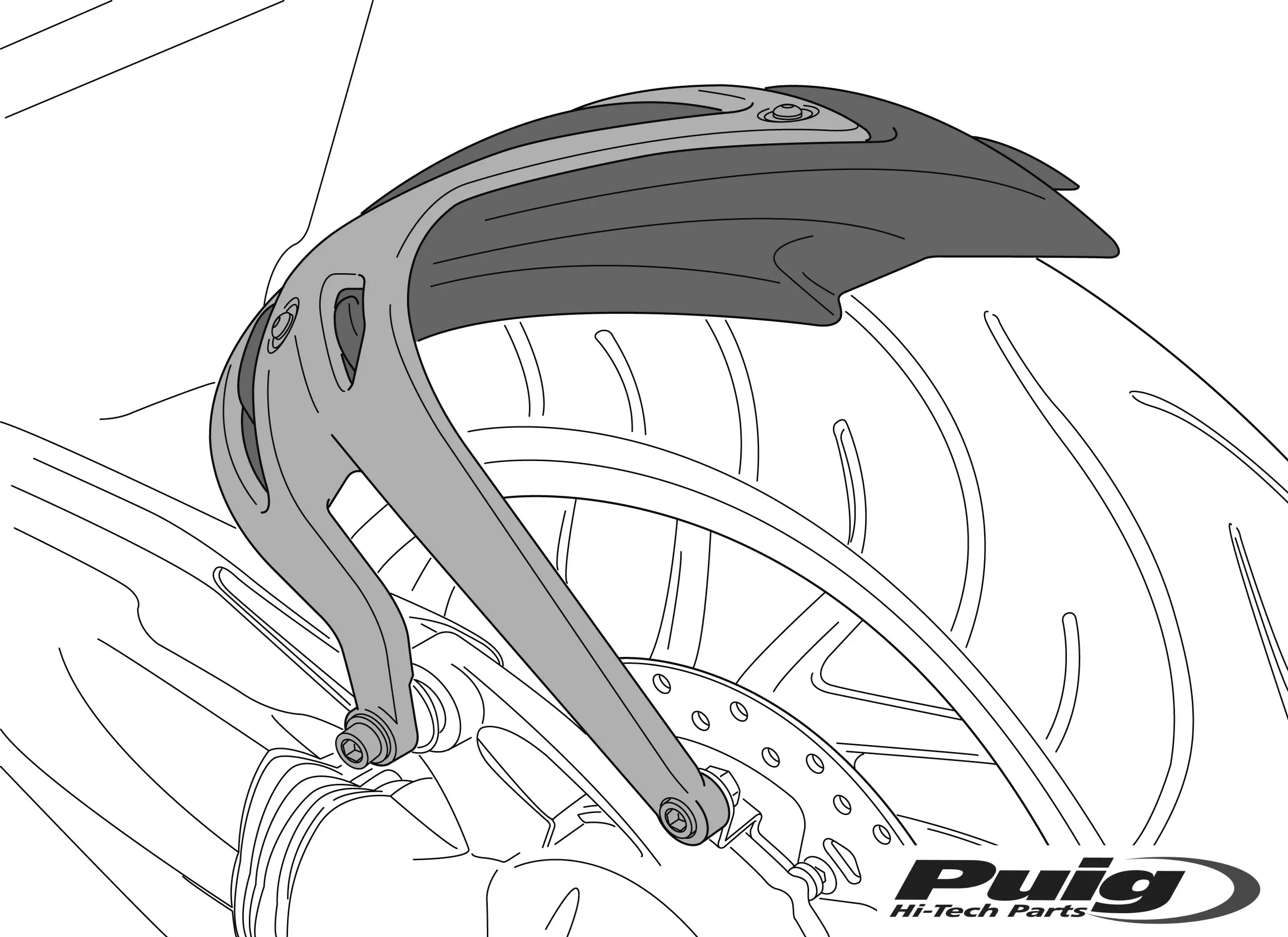 Puig Rear Hugger Bmw F900R/Xr 20' C/Matt Black - Mototrade.fi verkkokauppa